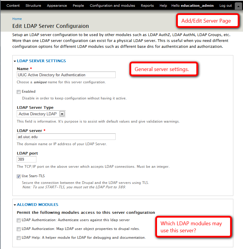 LDAP_API Module Functional Requirements and Code Stubs | Drupal Groups