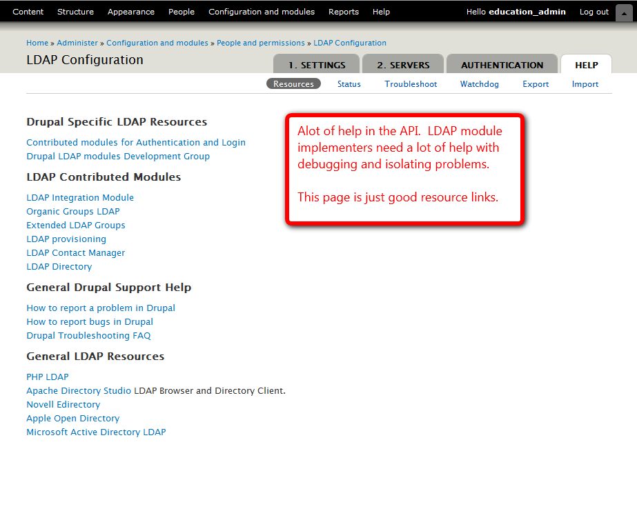 Ldapapi Module Functional Requirements And Code Stubs Drupal Groups