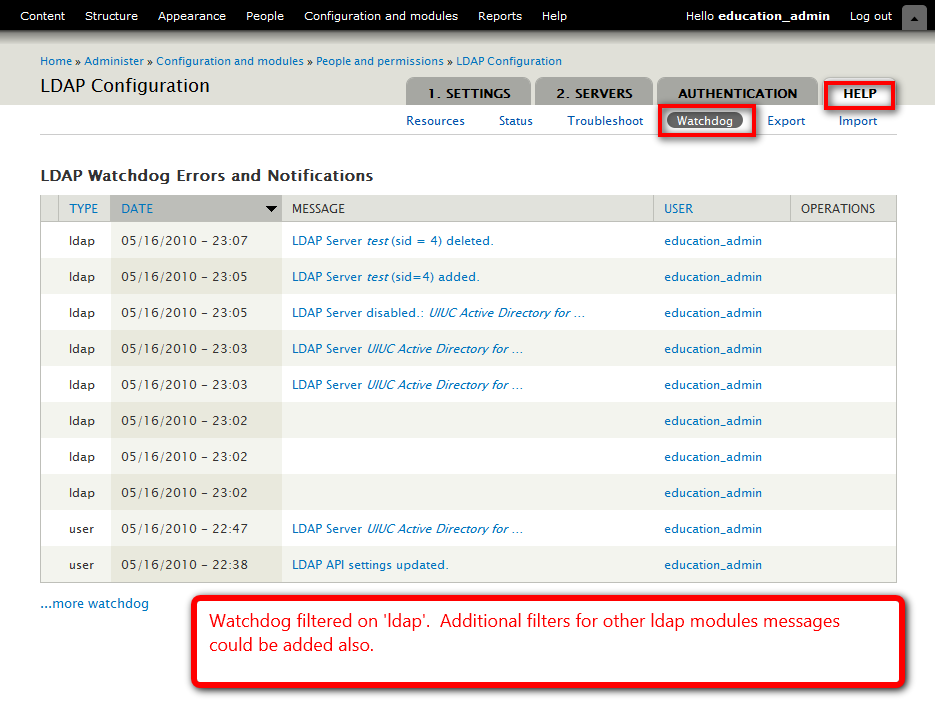 Ldapapi Module Functional Requirements And Code Stubs Drupal Groups