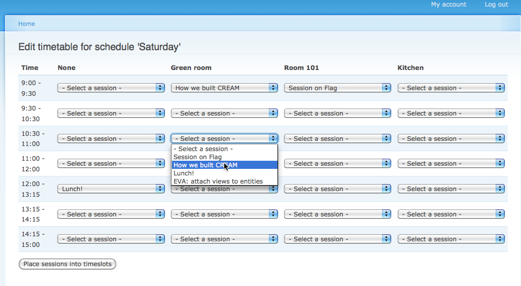 Расписание lms