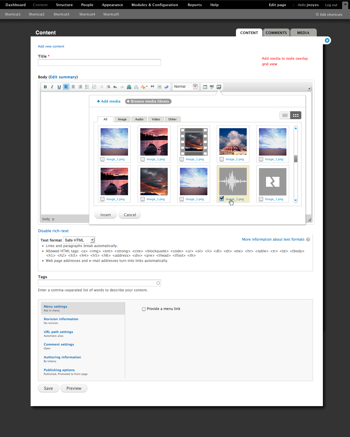 Media Module Designs Drupal Groups