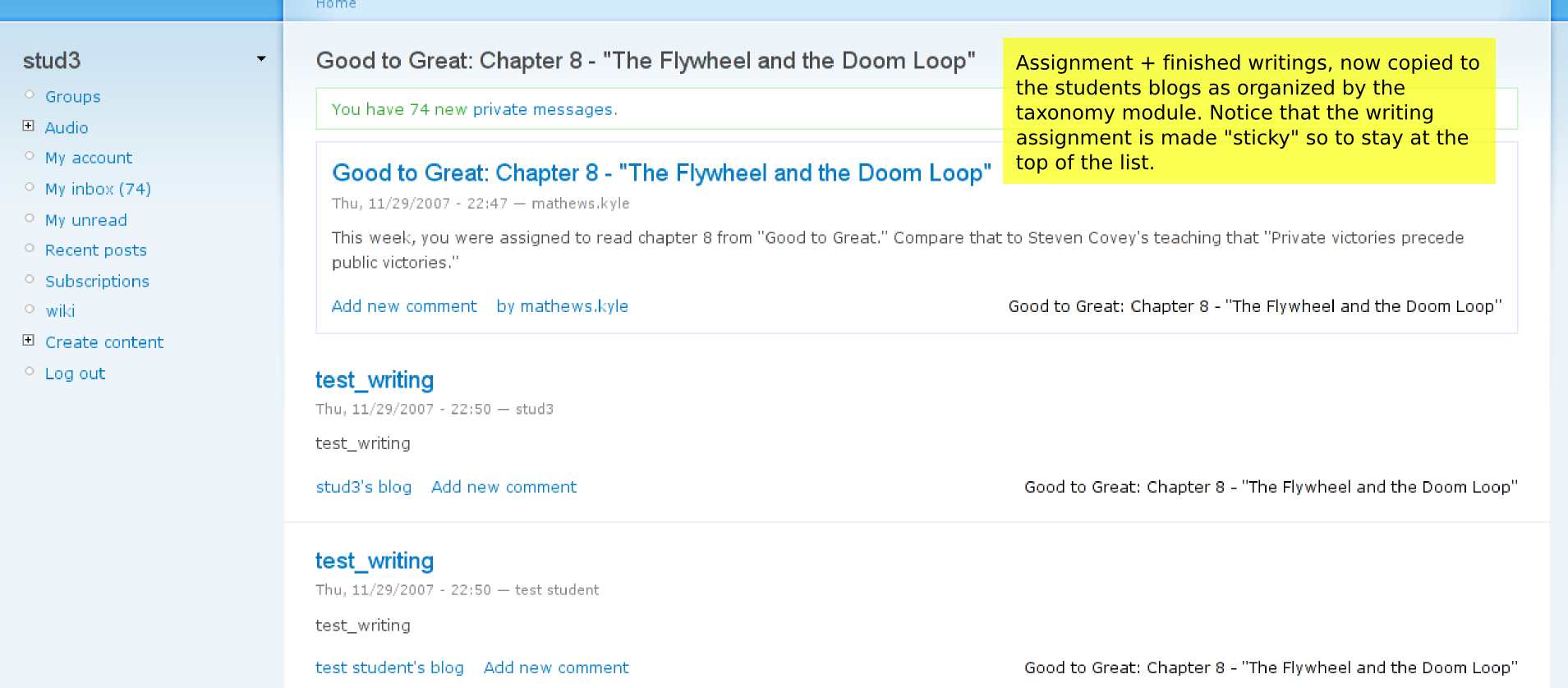 New Module: Writing Assignment | Drupal Groups