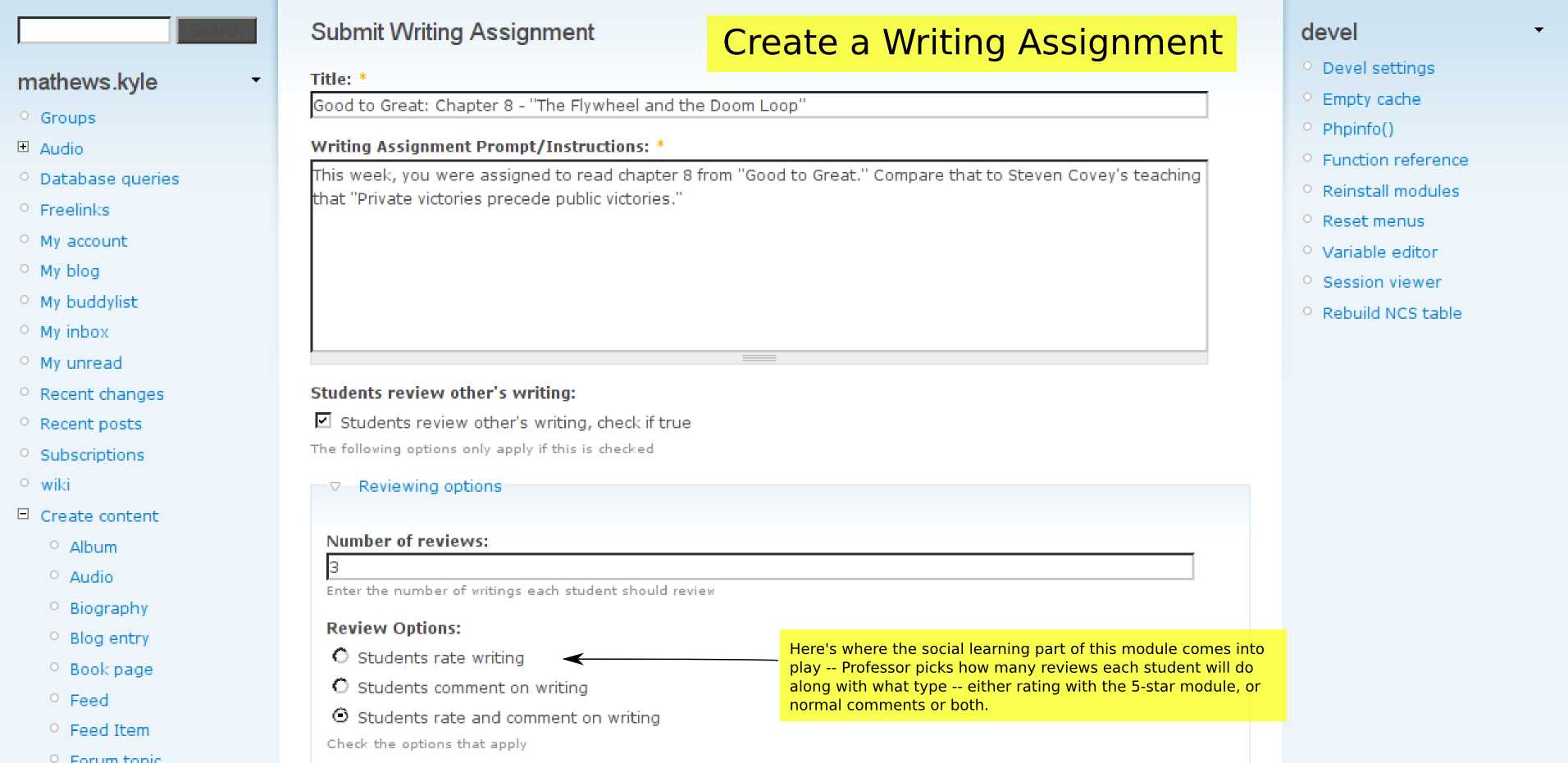 New Module: Writing Assignment | Drupal Groups