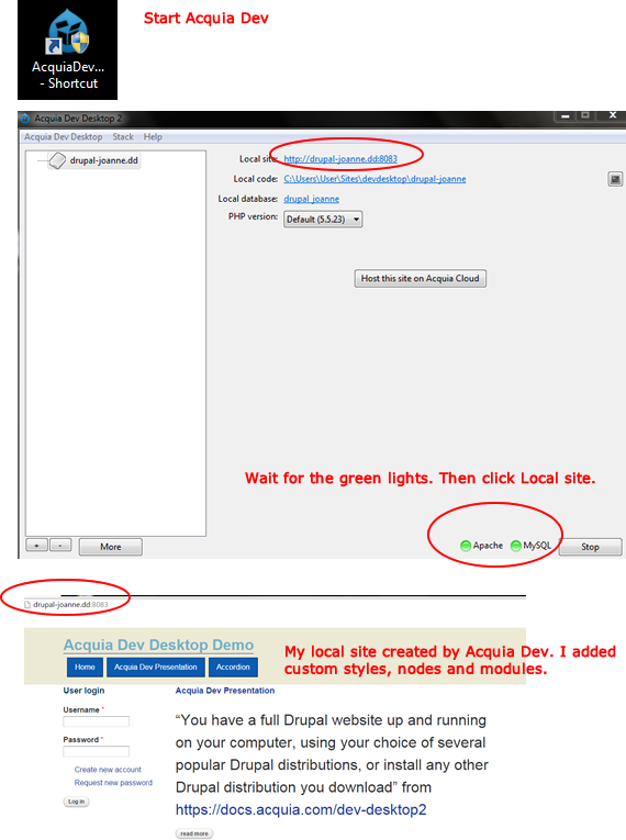 Acquia Dev Desktop Presentation Summary | Drupal Groups