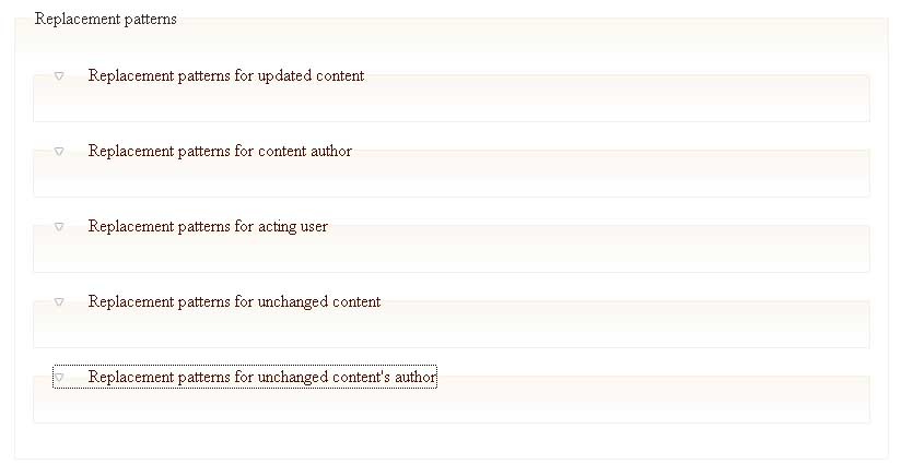 Replacement Patterns Not Available | Drupal Groups